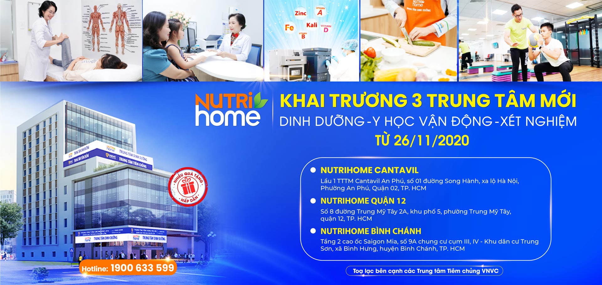 Hệ thống Trung tâm Dinh dưỡng - Y học vận động Nutrihome
