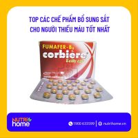 Review 15 thuốc sắt cho người thiếu máu, loại nào tốt nhất